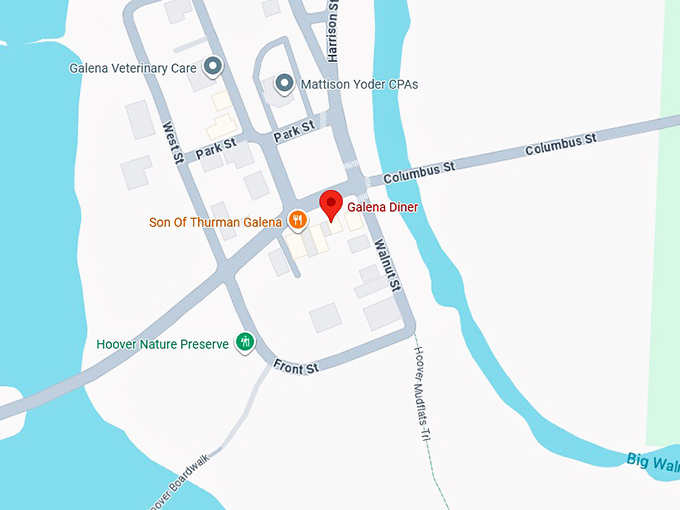 16. galena diner map