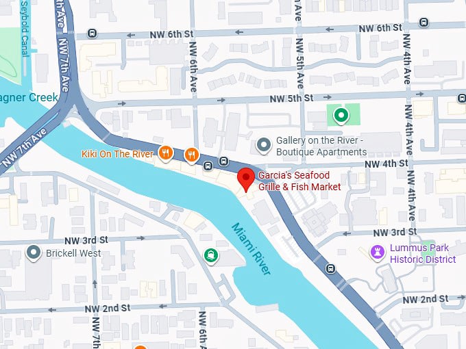 16. garcia’s seafood grille & fish market map