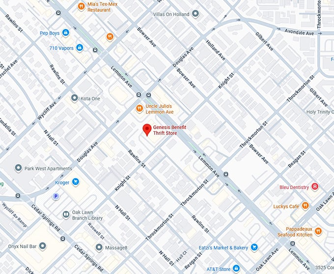 16. genesis benefit thrift store map