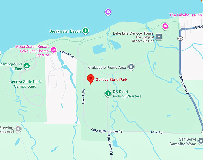 16. geneva state park map