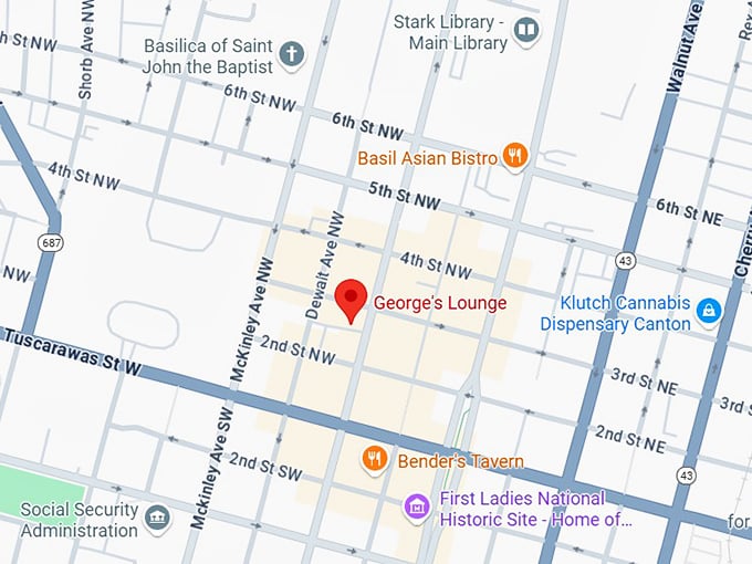 16. george’s lounge map