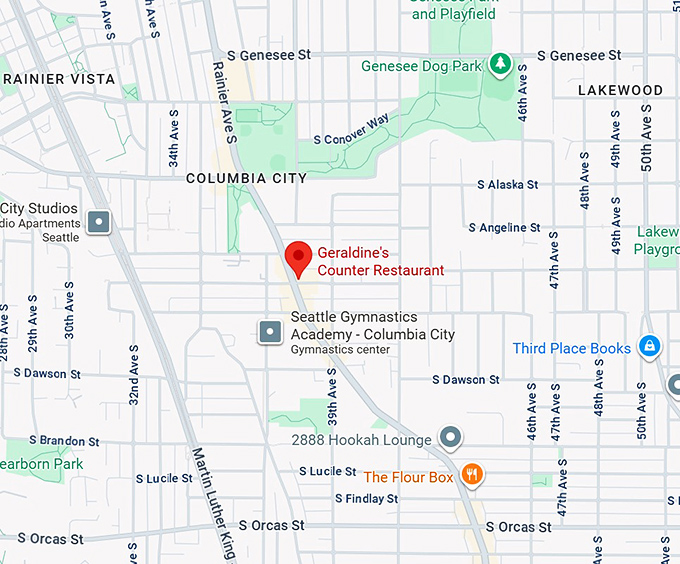 16. geraldine's counter restaurant map