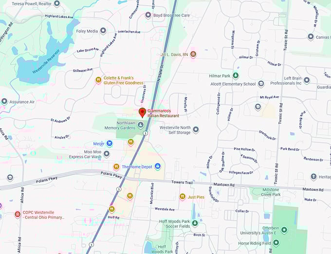 16. giammarco’s italian restaurant map