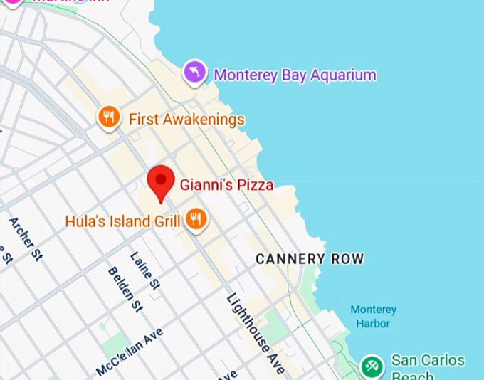 16. gianni's pizza map