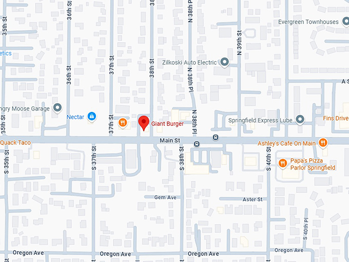 16. giant burger (3760 main st) map