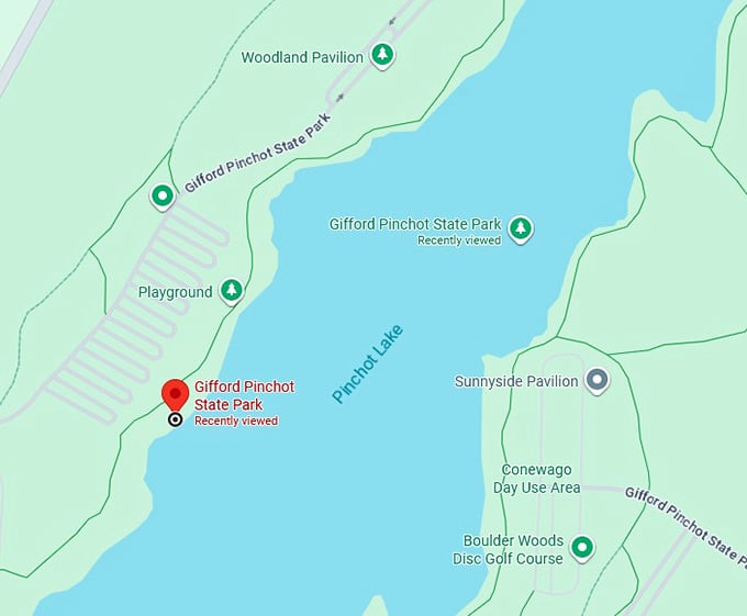 16. gifford pinchot state park map
