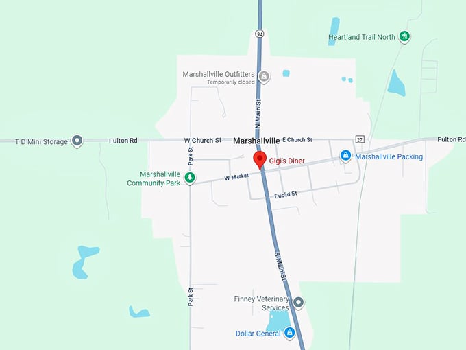 16. gigi’s diner map
