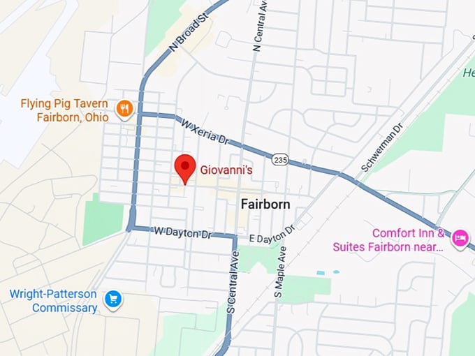 16. giovanni’s pizza map