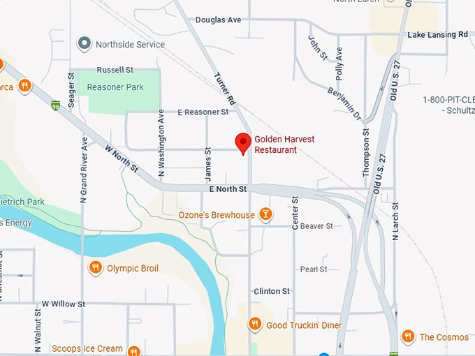 16. golden harvest restaurant map