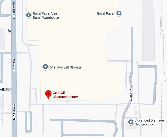 16. goodwill clearance center map