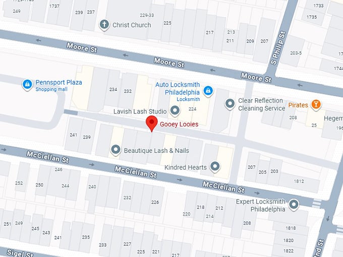 16. gooey looie’s philadelphia map
