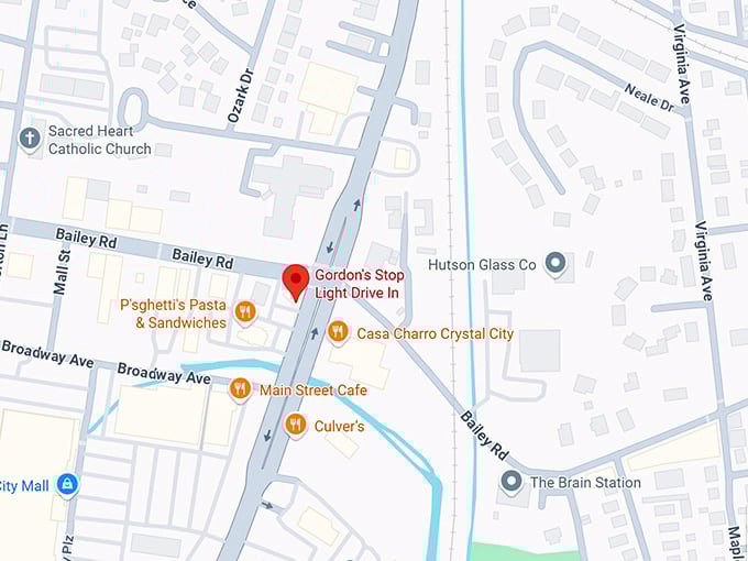 16. gordon's stoplight drive‑in map