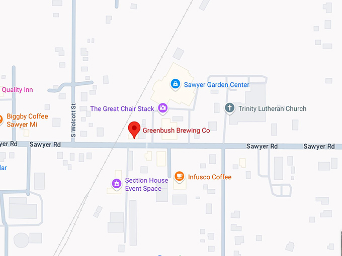 16. greenbush brewing co. map