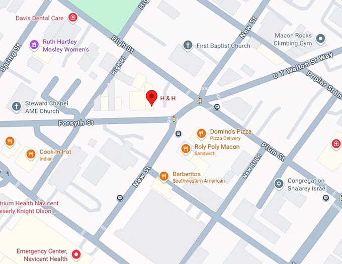 16. h&h restaurant map