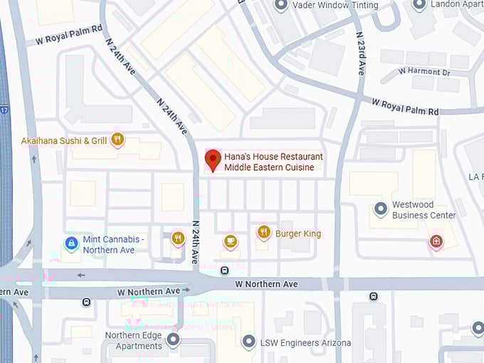 16. hana's house restaurant middle eastern cuisine map