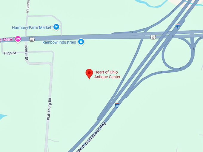 16. heart of ohio antique center map