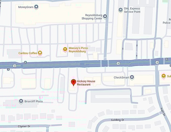 16. hickory house restaurant map