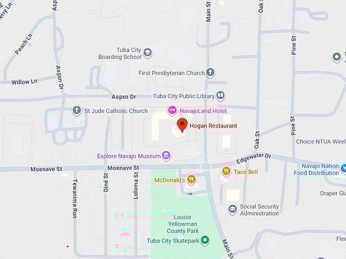 16. hogan restaurant map