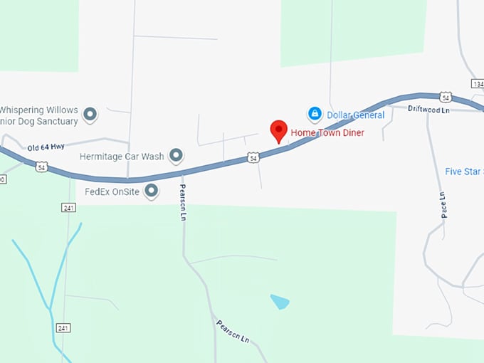 16. home town diner map