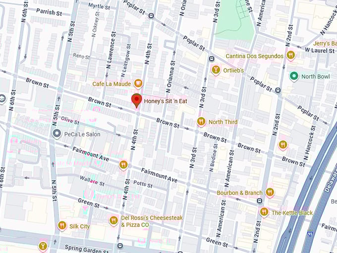 16. honey’s sit ’n eat map