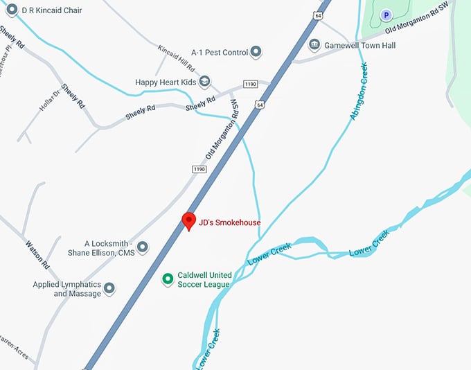 16. jd’s smokehouse map