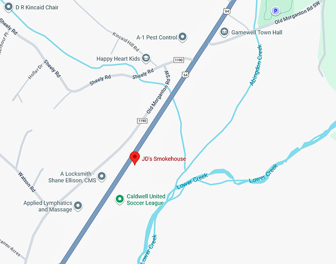 16. jd’s smokehouse map