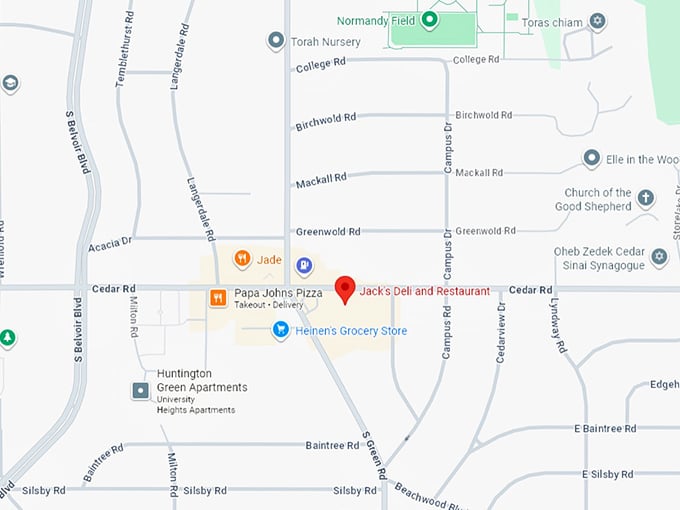 16. jack's deli and restaurant map