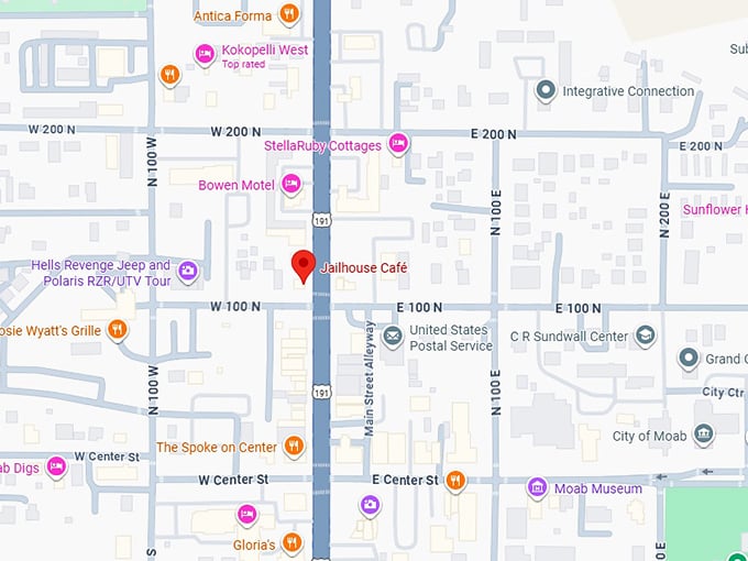 16. jailhouse café map