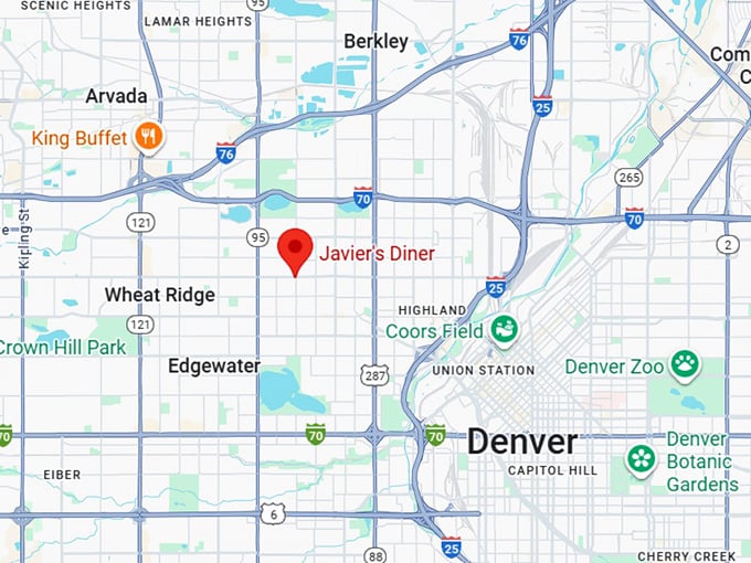 16. javier's diner map