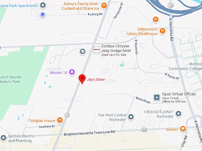 16. jay's diner map