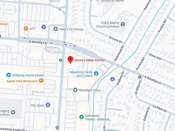 16. jimmy’s italian kitchen map