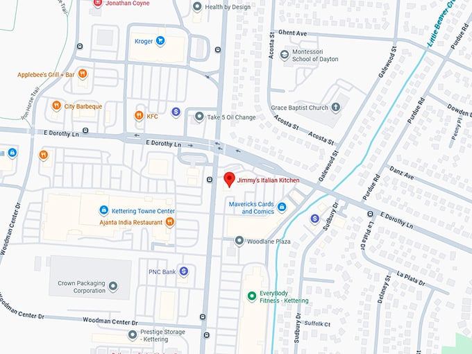 16. jimmy’s italian kitchen map