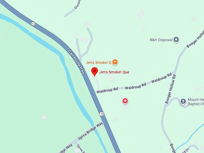 16. jim’s smokin’ que map