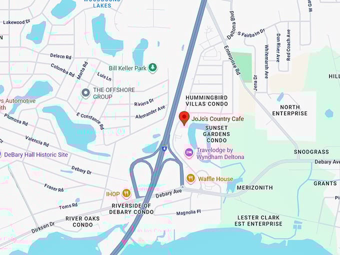 16. jojo’s country cafe map