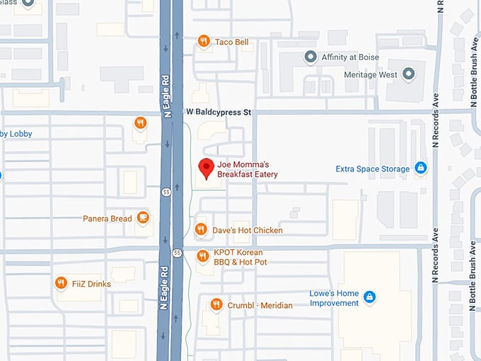 16. joe momma’s breakfast eatery map