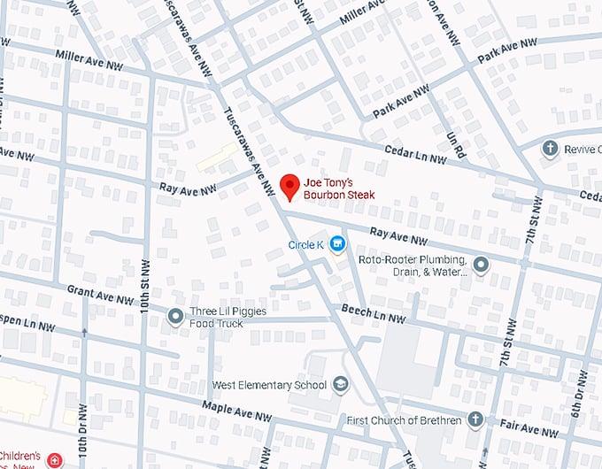 16. joe tony's bourbon steak map