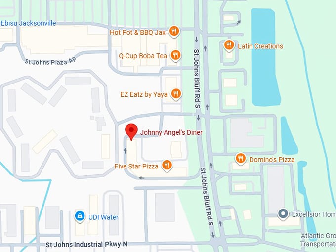johnny angel's diner map
