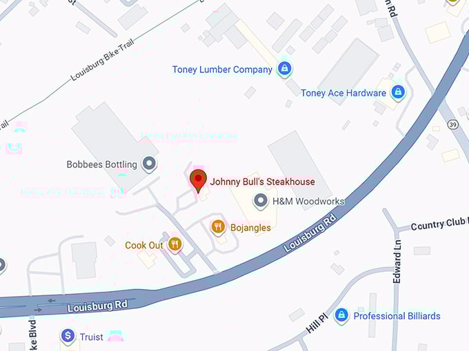 16. johnny bull’s steakhouse map