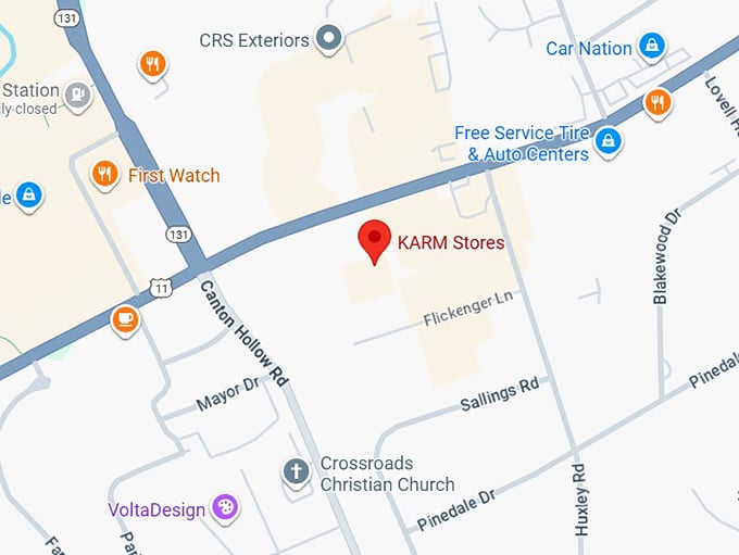 16. karm stores map