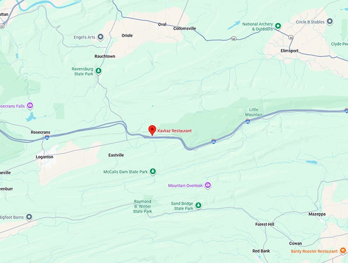 16. kavkaz restaurant map