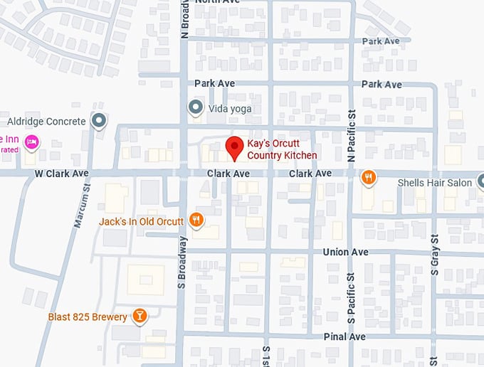 16. kay's orcutt country kitchen map