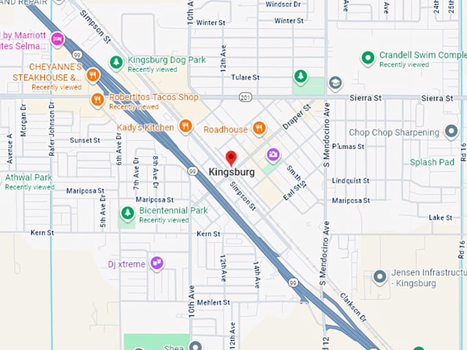 16. kingsburg map
