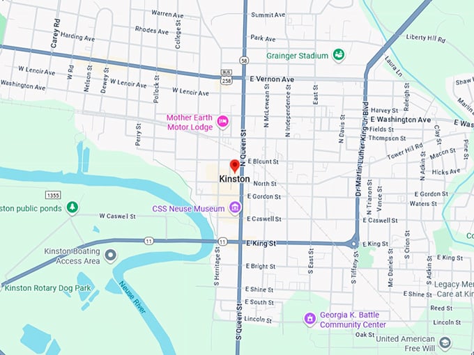 16. kinston map