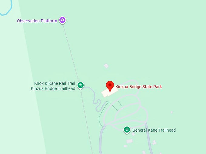 16. kinzua bridge state park map