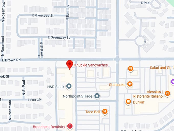 16. knuckle sandwiches map