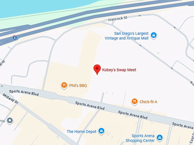 16. kobey's swap meet map