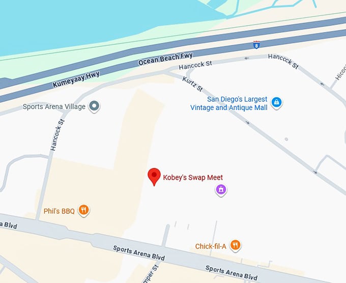 16. kobey’s swap meet map