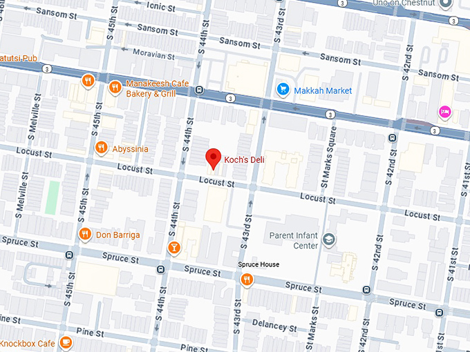 16. koch’s deli map