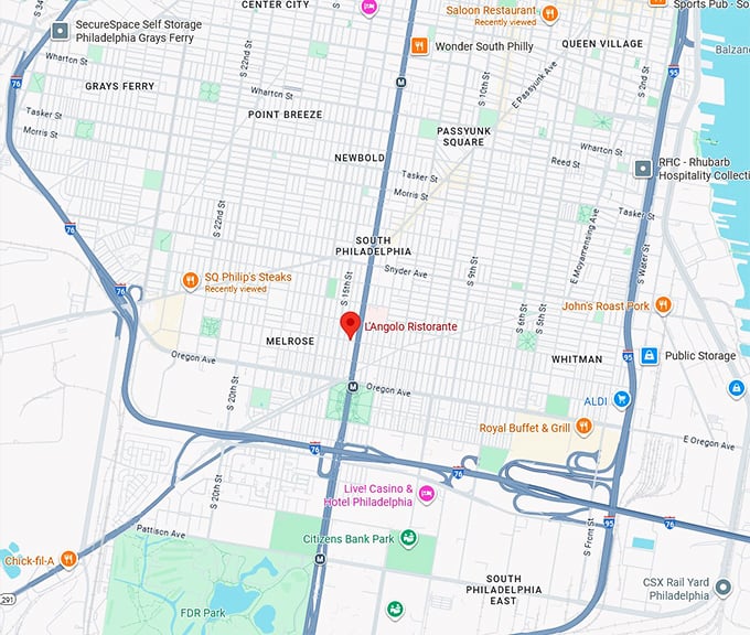 16. l’angolo ristorante map