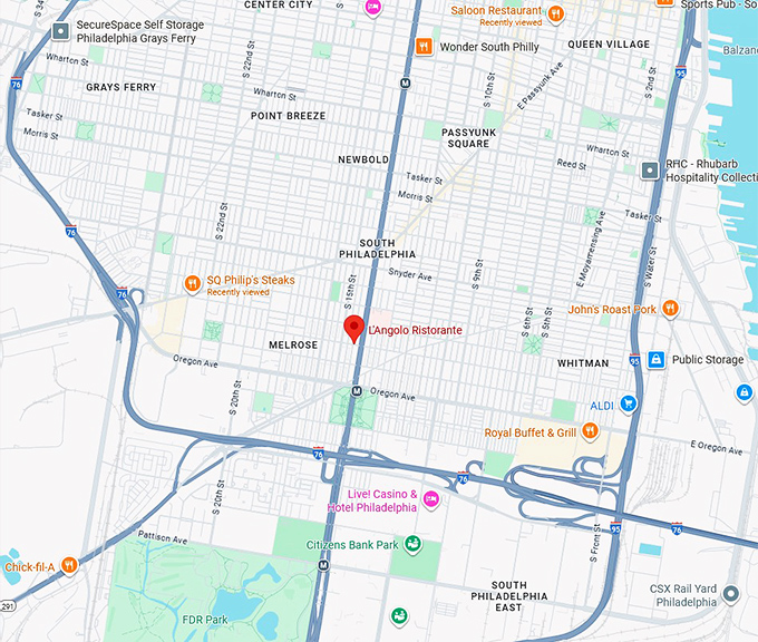 16. l’angolo ristorante map